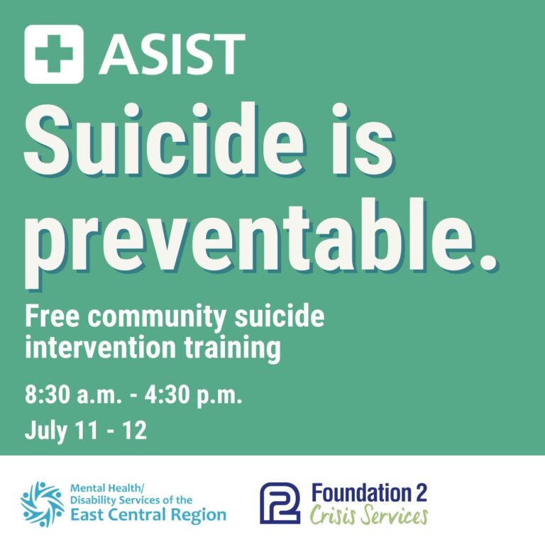 ASIST Suicide Intervention Training | Foundation 2 Crisis Center